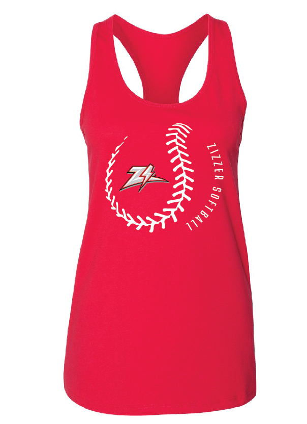 Zizzer Softball tank top – 5D Screenprinting LLC
